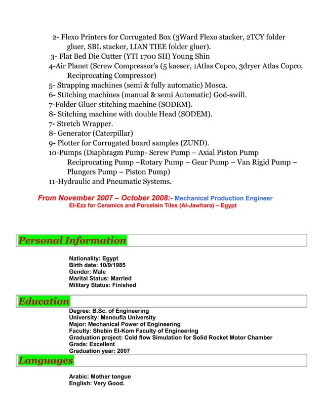 Hamada new cv3 | PDF