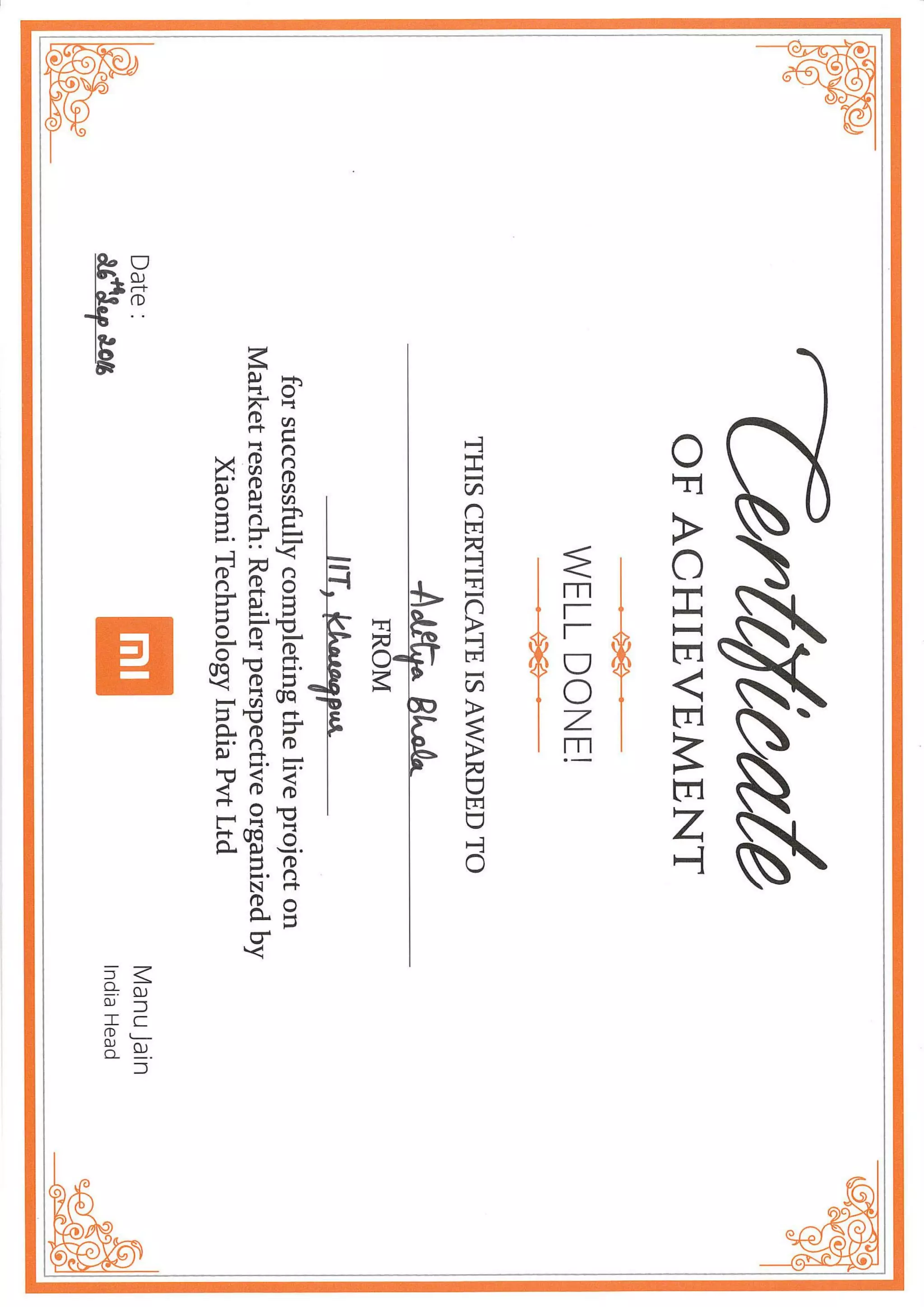 IIT Kharagpur Certificate | PDF