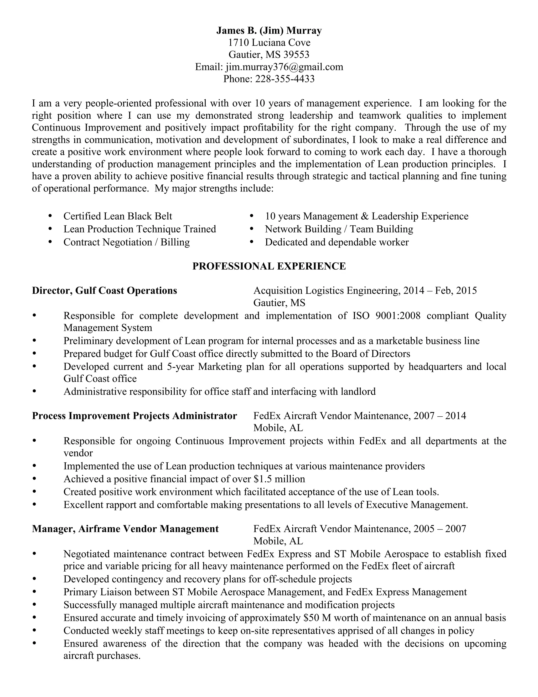 JBM Resume | PDF