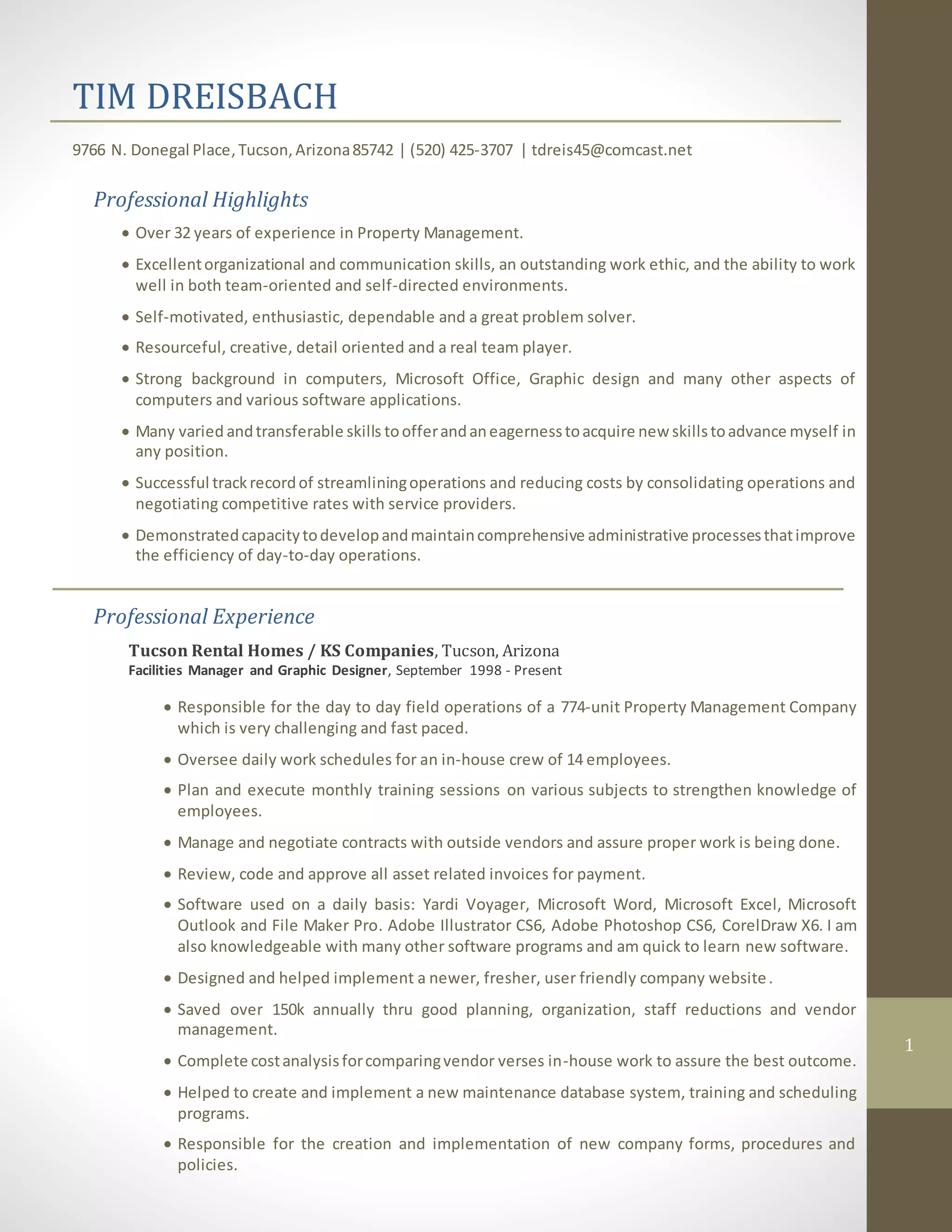 Tim Dreisbach | DOCX | Technology & Computing