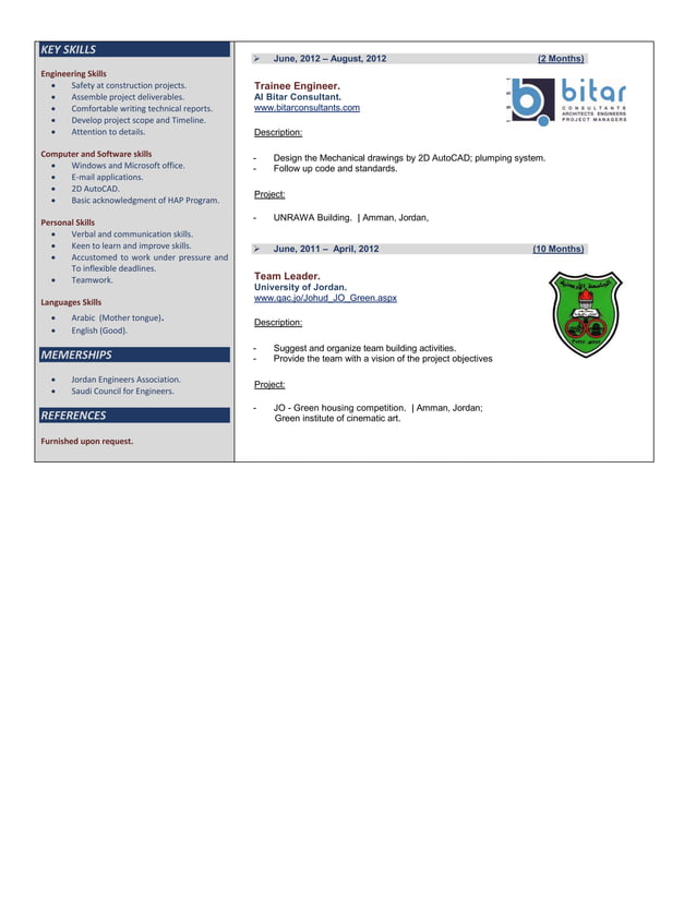 Nasrat Touqan CV_Mechanical Eng'r | PDF