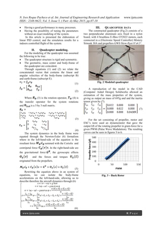 Stability Control of an Autonomous Quadcopter through PID Control Law | PDF