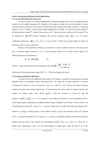 Image Super-Resolution Reconstruction Based On Multi-Dictionary Learning | PDF