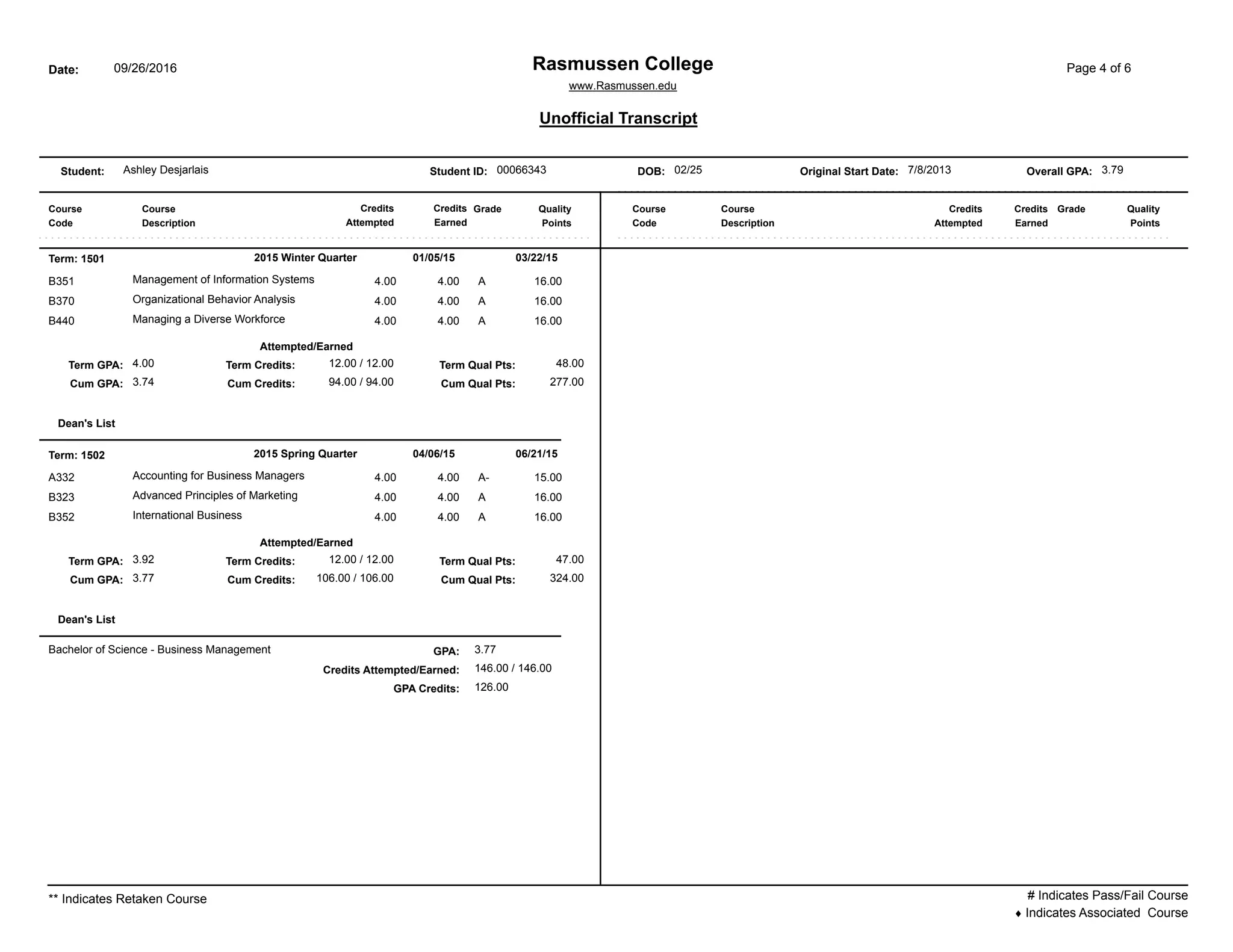 Transcript Bach | PDF