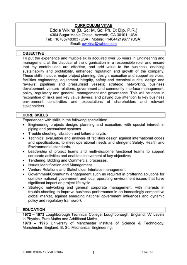 EDDIE_W_CV_R1_JUN2016 | PDF