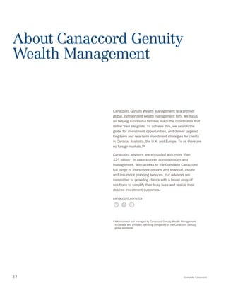 Complete Canaccord Brochure_Dec2013 | PDF