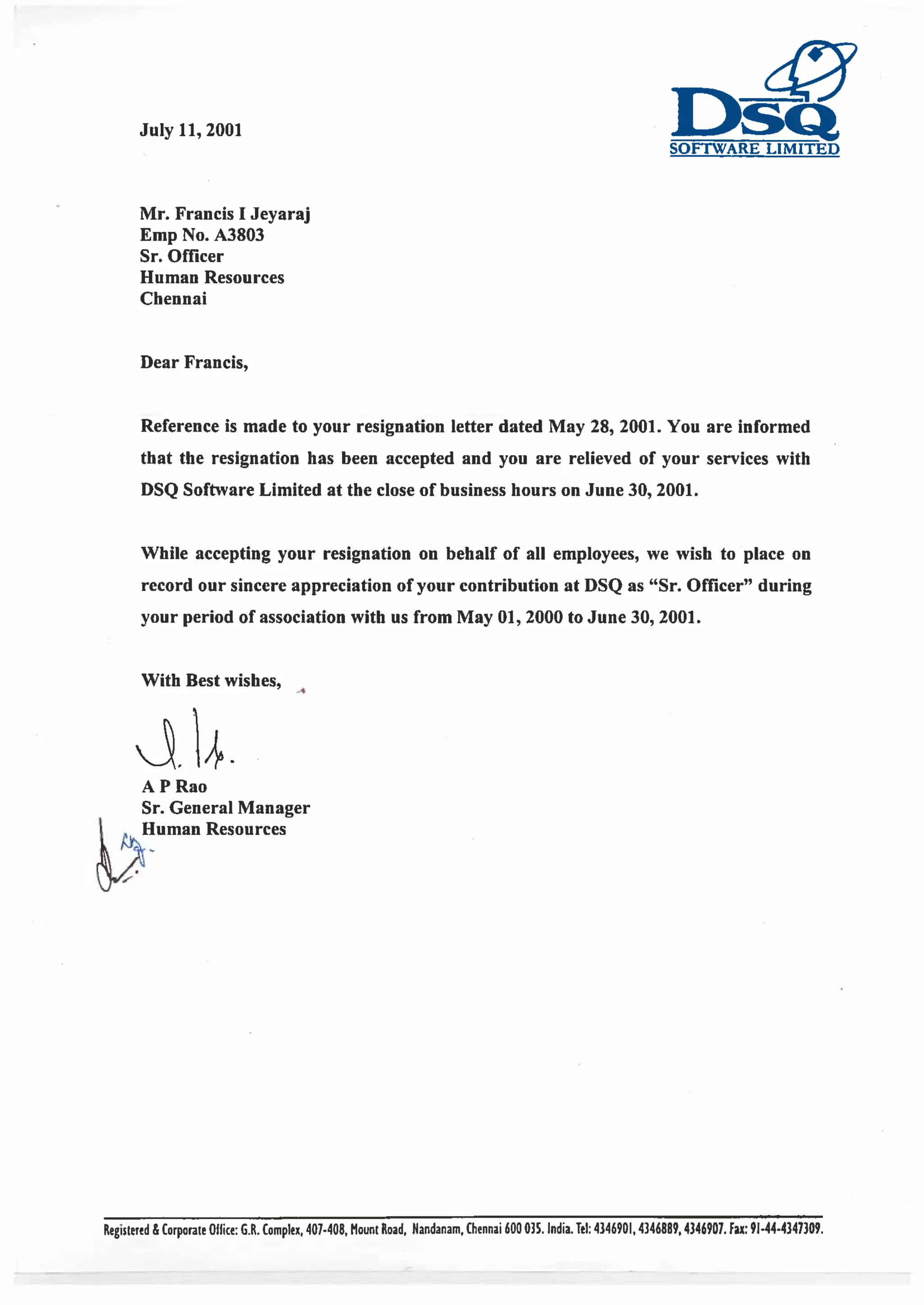 DSQ Software_Service Certificate | PDF