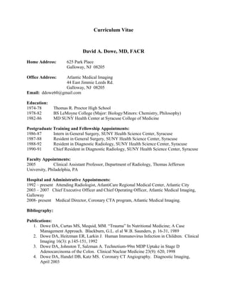 DoweCV-_Update_2014 | DOC
