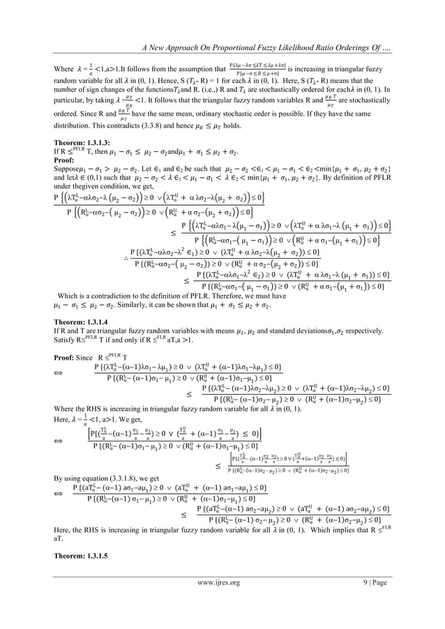 A New Approach on Proportional Fuzzy Likelihood Ratio orderings of Triangular Fuzzy Random ...