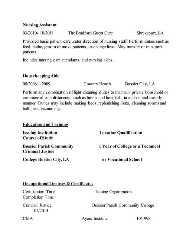 Tina Stevenson(RESUME) | PDF