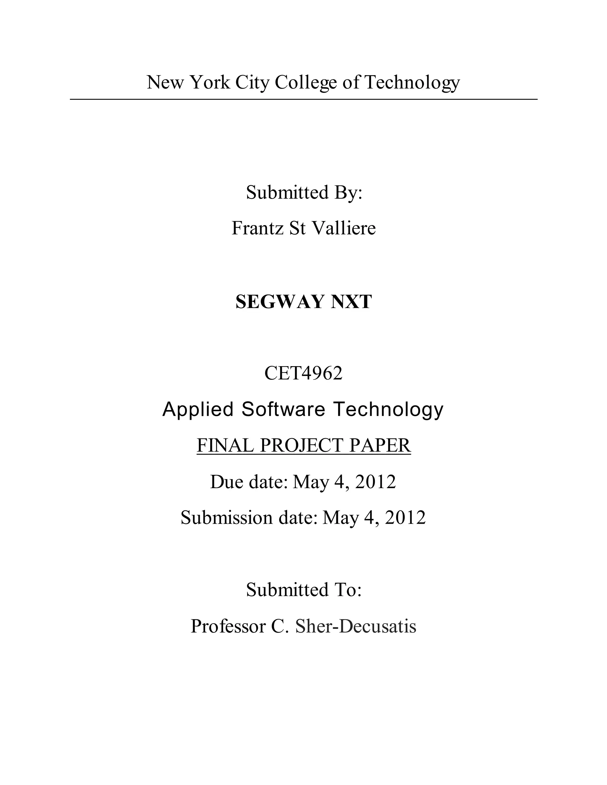 Final Project | DOCX | Programming Languages | Computing