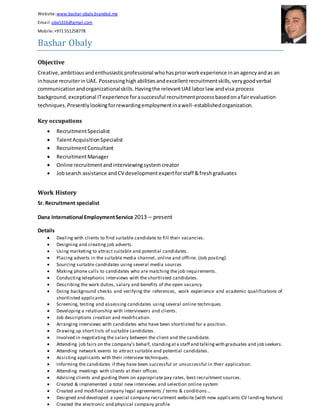 Bashar Obaly - English CV updated on SEP 17th 2015 | DOCX