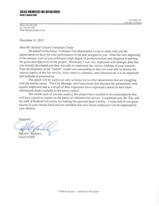 Galax Fire Chief Letter of Appreciation | PDF