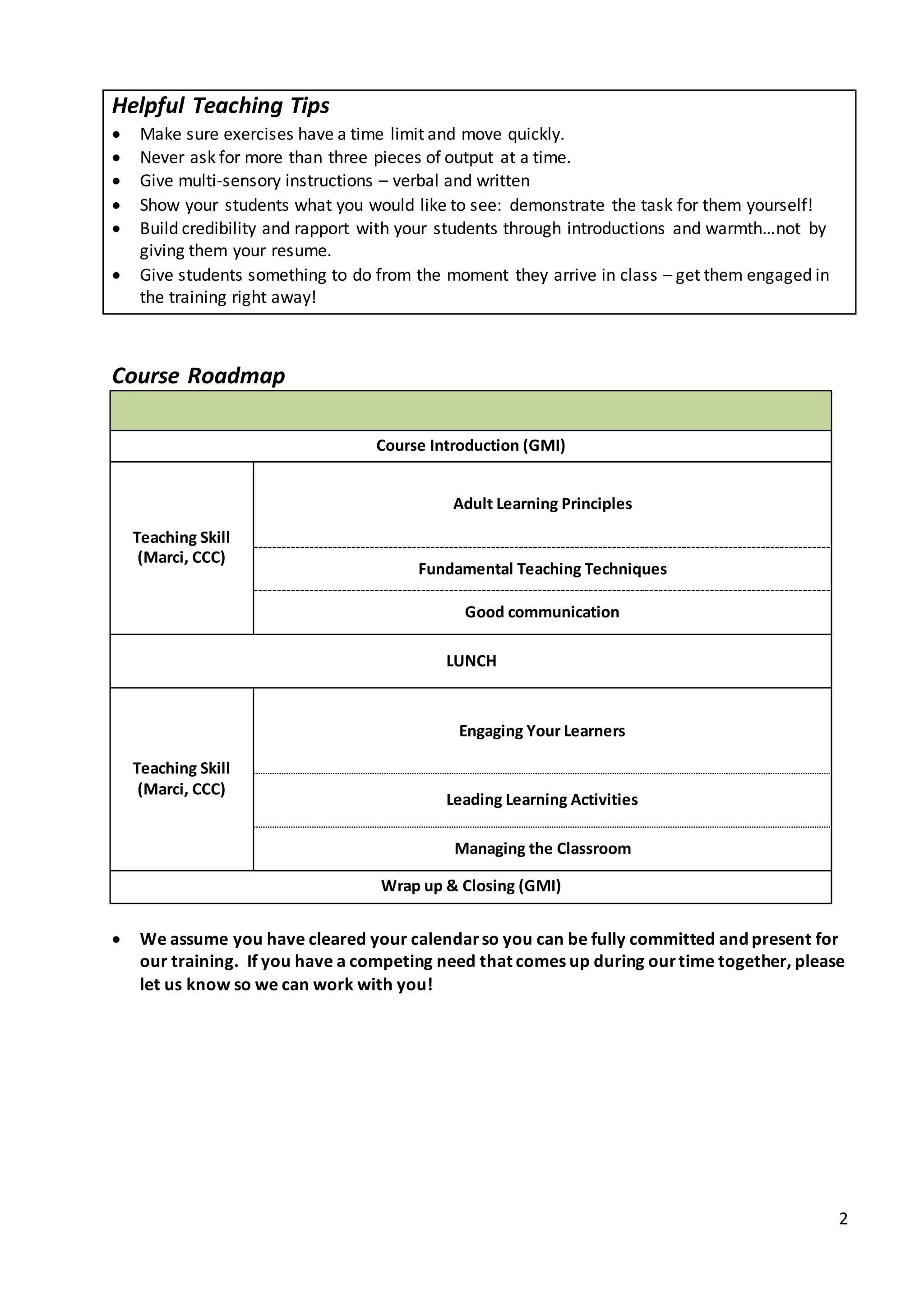 Train-the-Trainer Workbook | DOCX