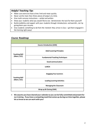 Train-the-Trainer Workbook | DOCX | Adult Education | Education