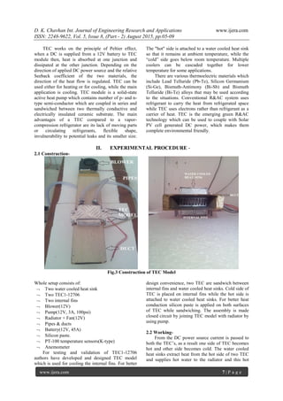 Testing and Validation of Thermoelectric Coolers | PDF