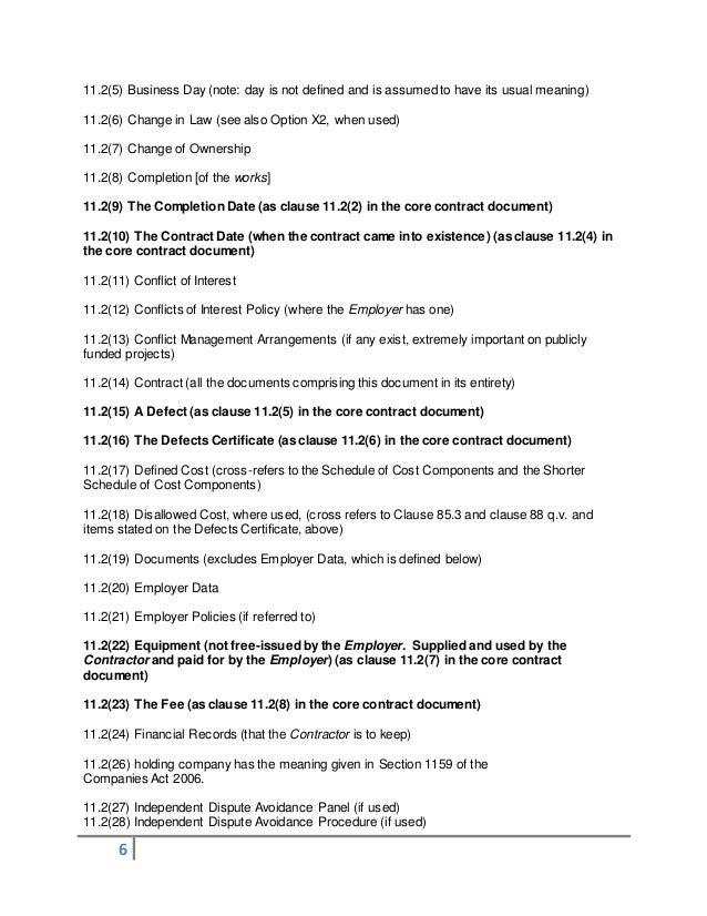 13-06-17 Notes on the NEC ECC Option C contract