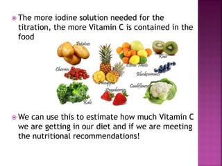 Testing for Vitamin C | PPTX