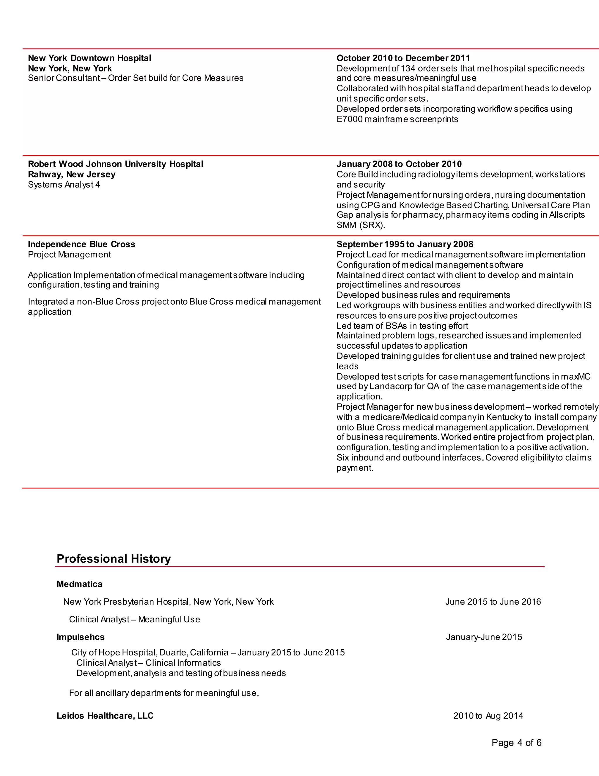 Resume updated July 2016 | DOCX