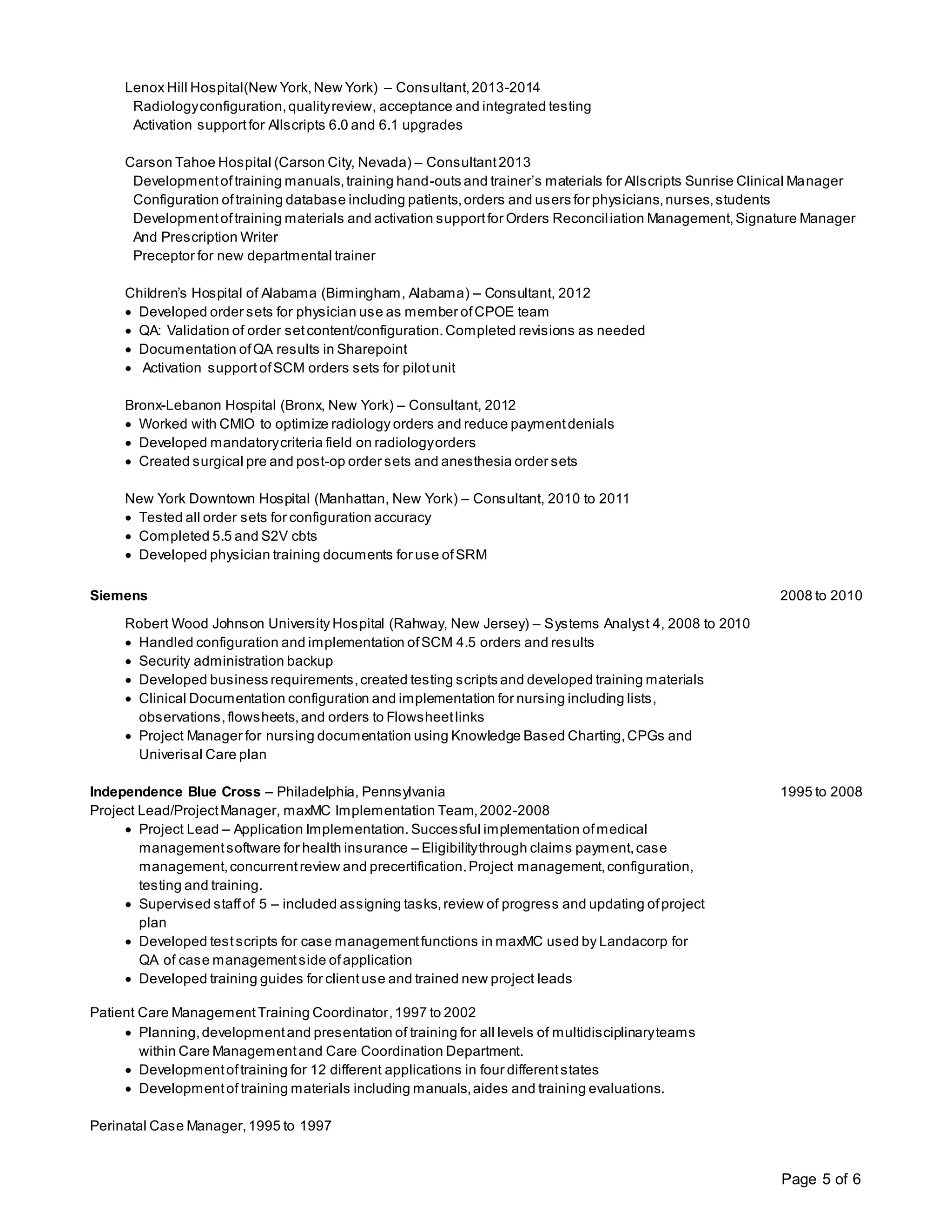 Resume updated July 2016 | DOCX