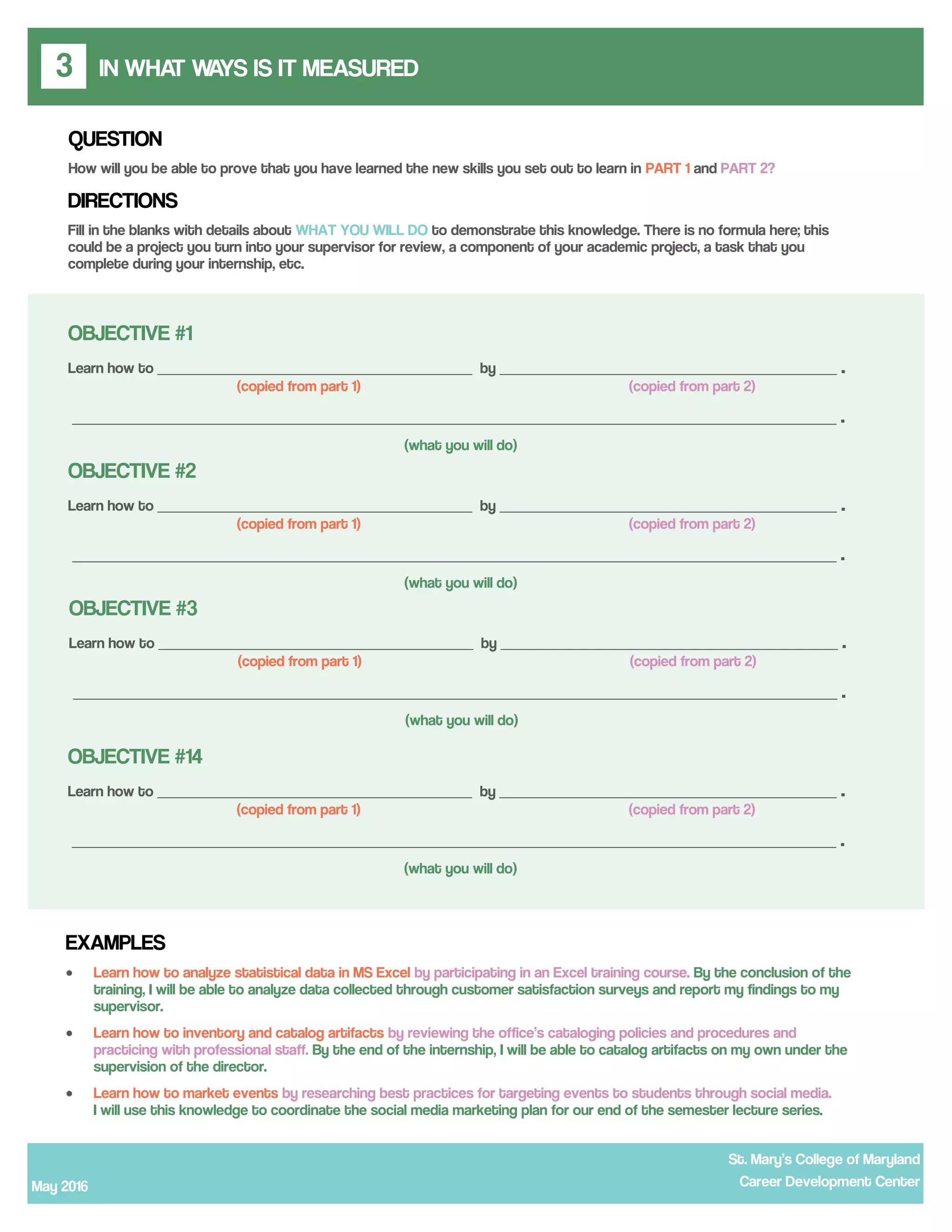 How To Write Learning Objectives | PDF
