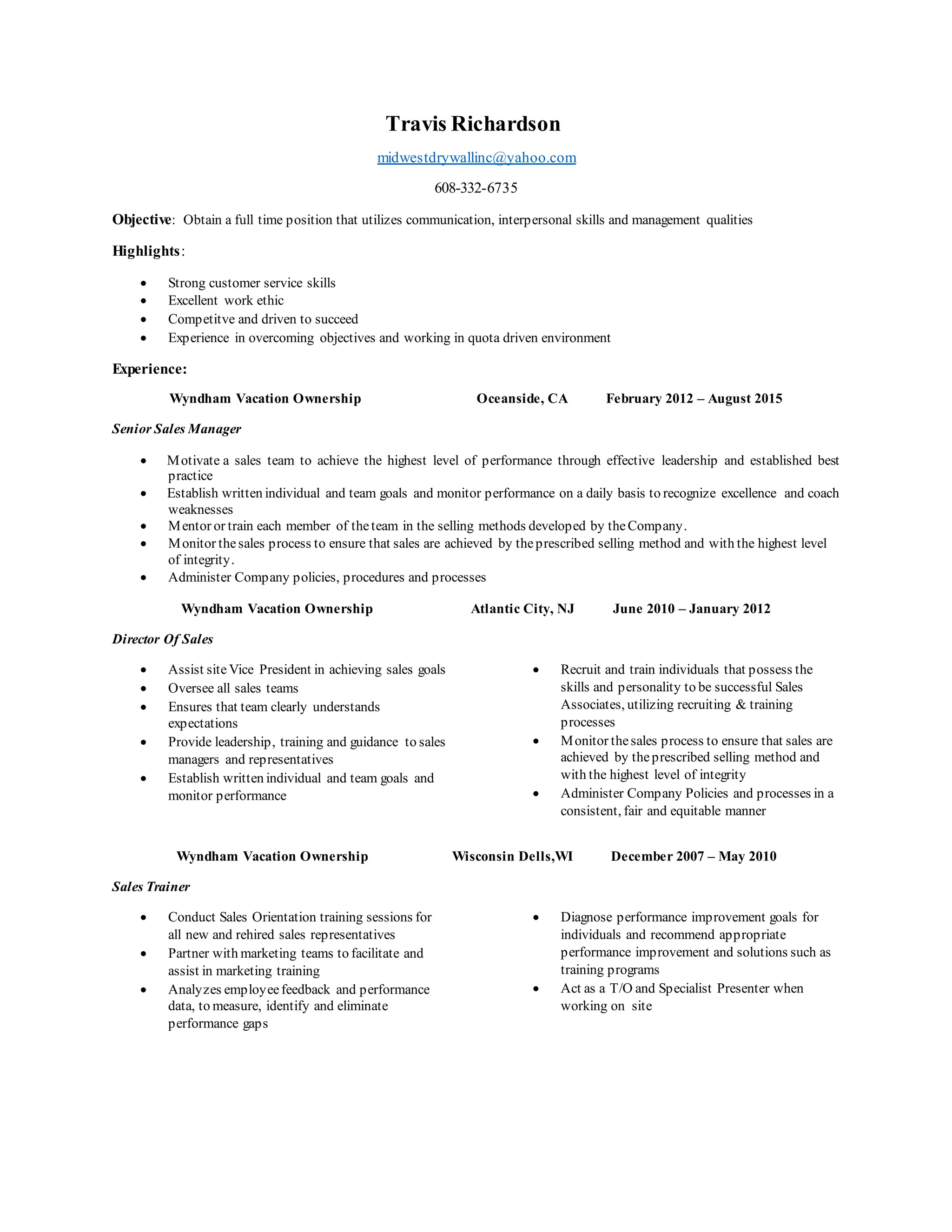 travis resume | DOCX