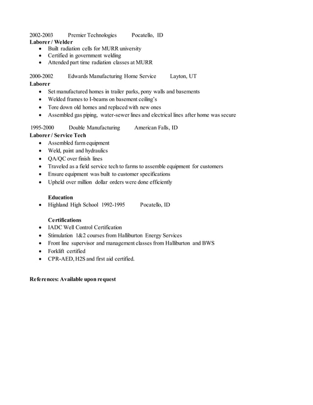 Justin Smith resume | DOCX | Business | Business and Finance