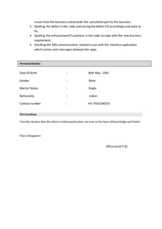 Bhuvanesh_Resume | PDF