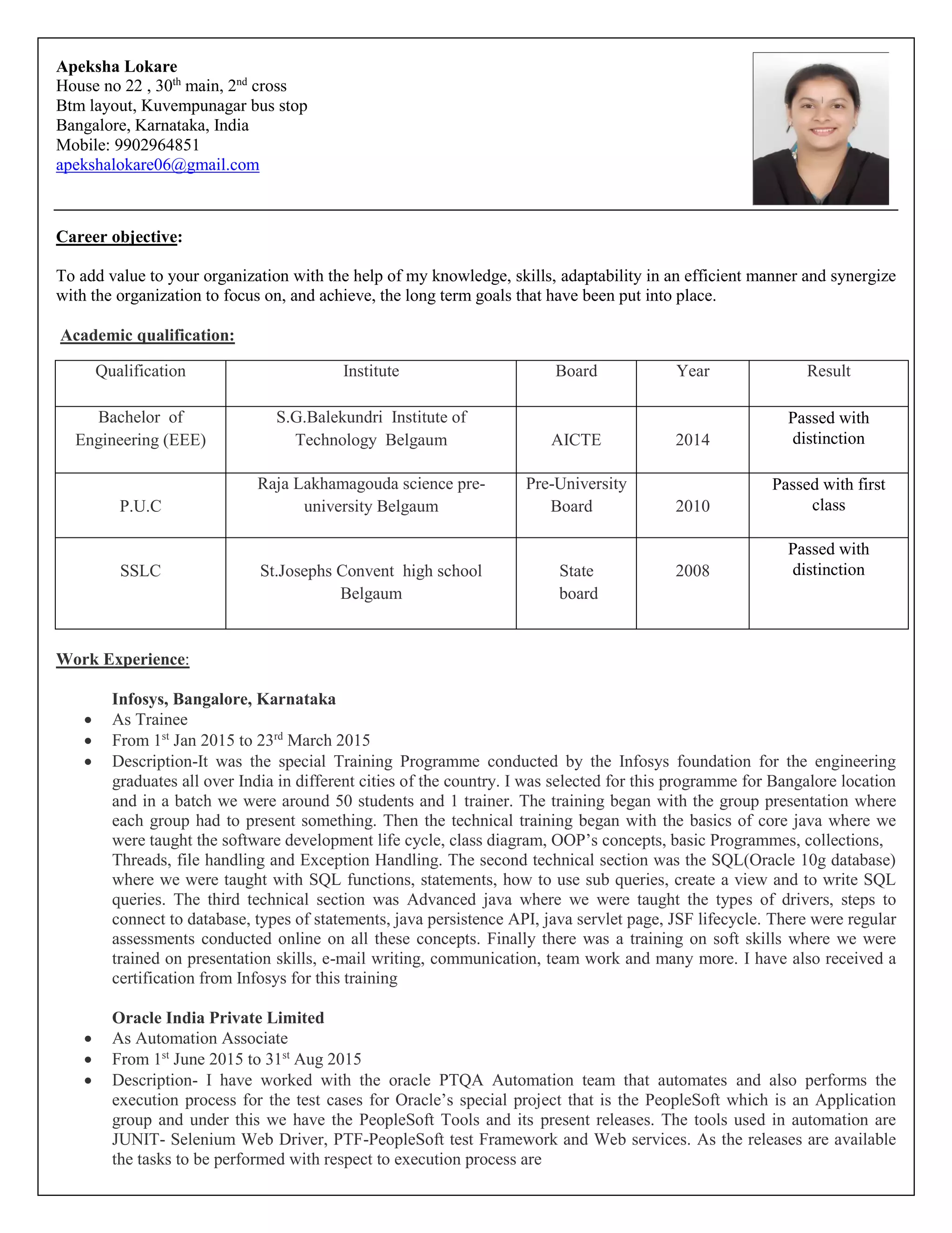Apeksha Resume -1- | PDF