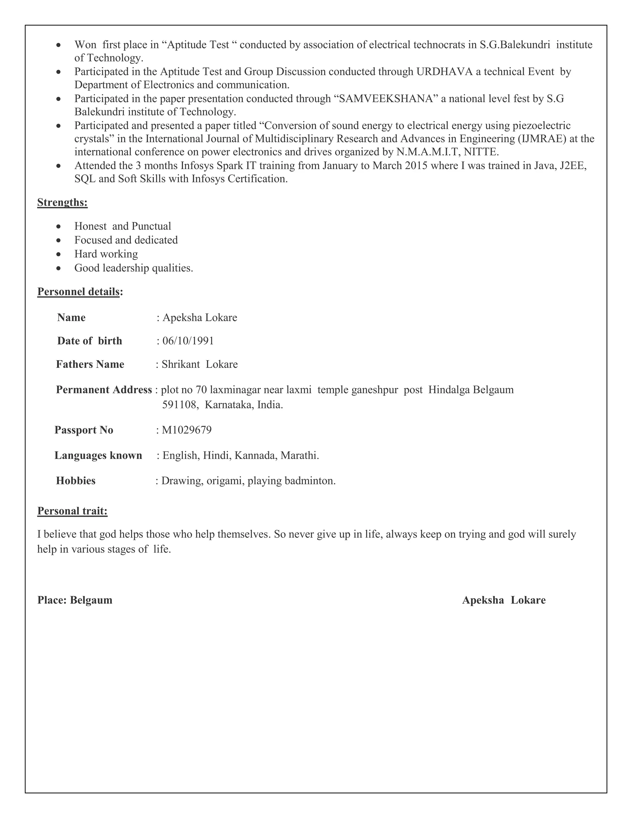 Apeksha Resume -1- | PDF