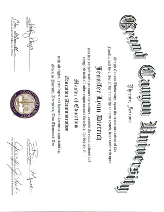 GCU Master's Degree | PDF