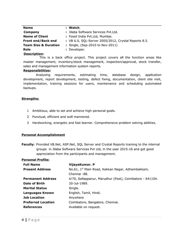 PVK_Resume | PDF