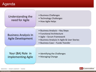 Business Analysis In Agile a Differentiated Narrative | PDF