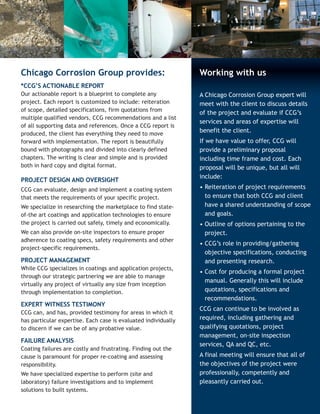 Chicago Corrosion Group Brochure (Low Res) | PDF