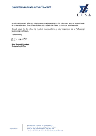 Registration Letter PR TECHNI | PDF