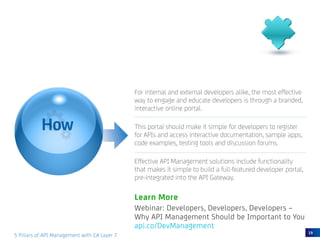 5 Pillars of API Management | PPT
