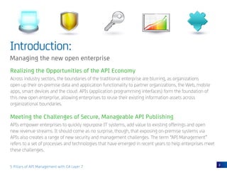 5 Pillars of API Management | PPT