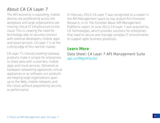 5 Pillars of API Management | PPT