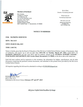 Banking Services RFP FINAL | PDF