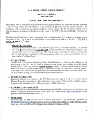 Banking Services RFP FINAL | PDF