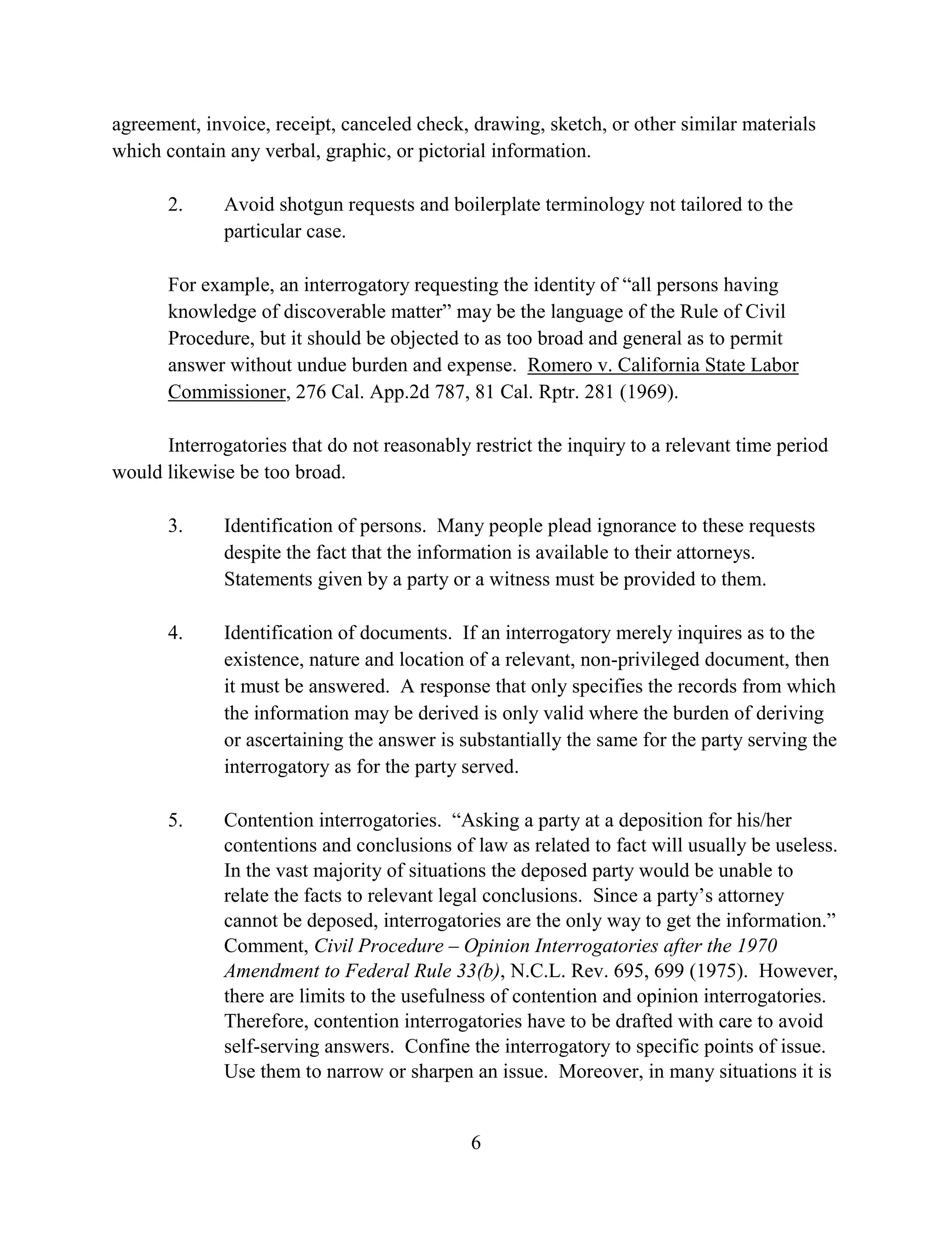 Discovery outline 9-28-13 | PDF