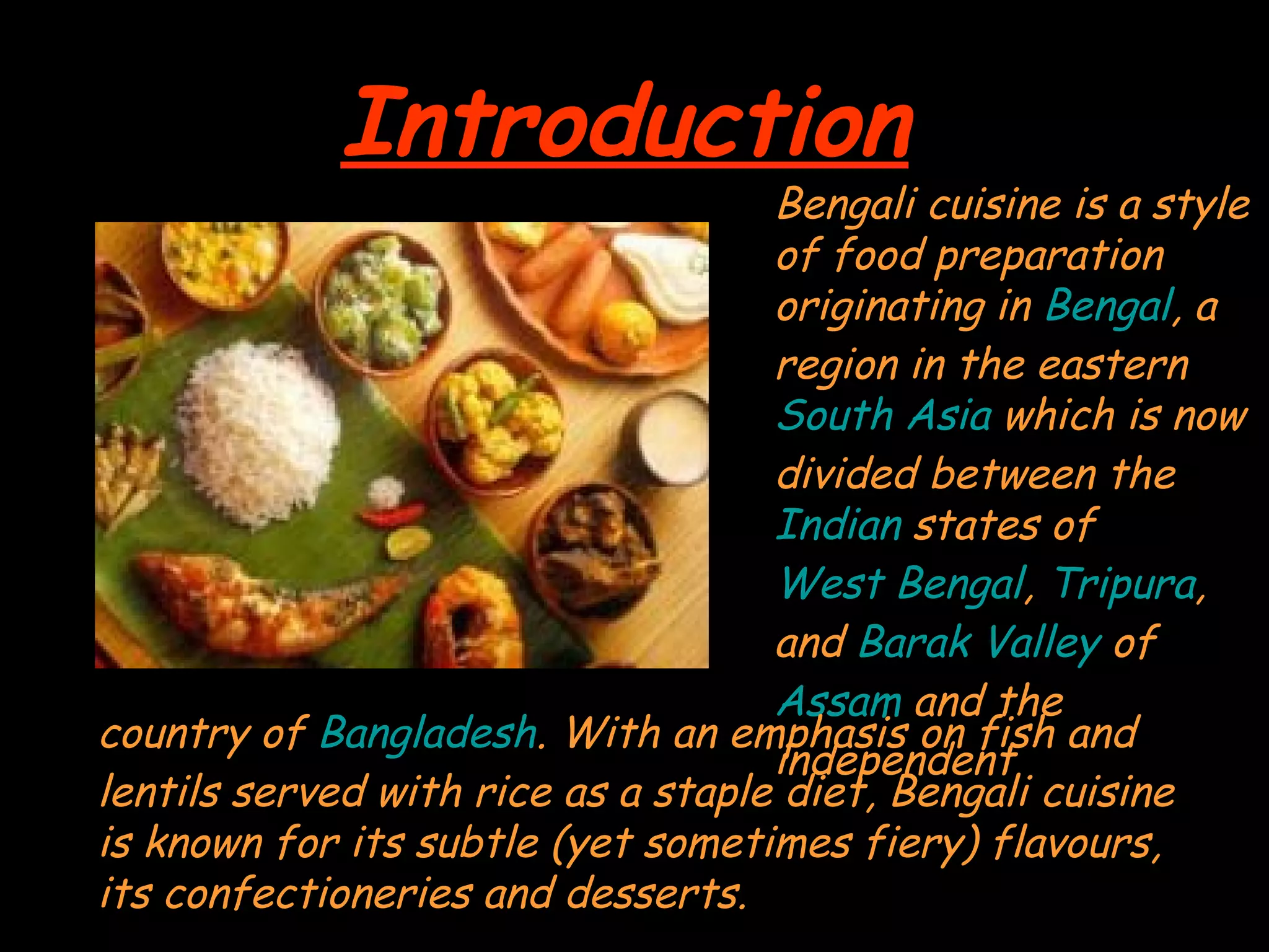 Flavour of bengali food | PPT