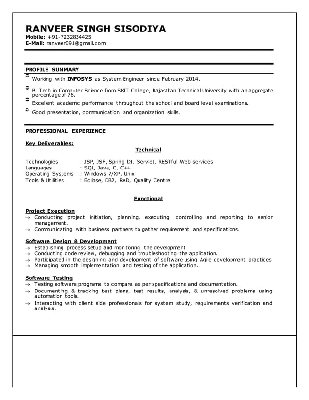 Ranveer updated Resume | DOCX