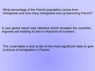Immigration in France | ODP