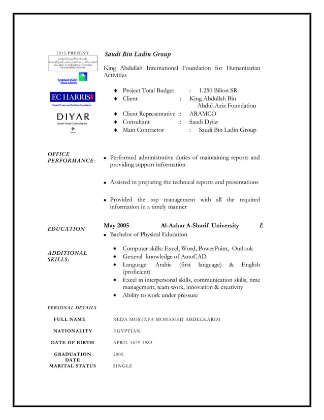 Reda Abdelkarim CV | PDF | Islam | Religion & Spirituality