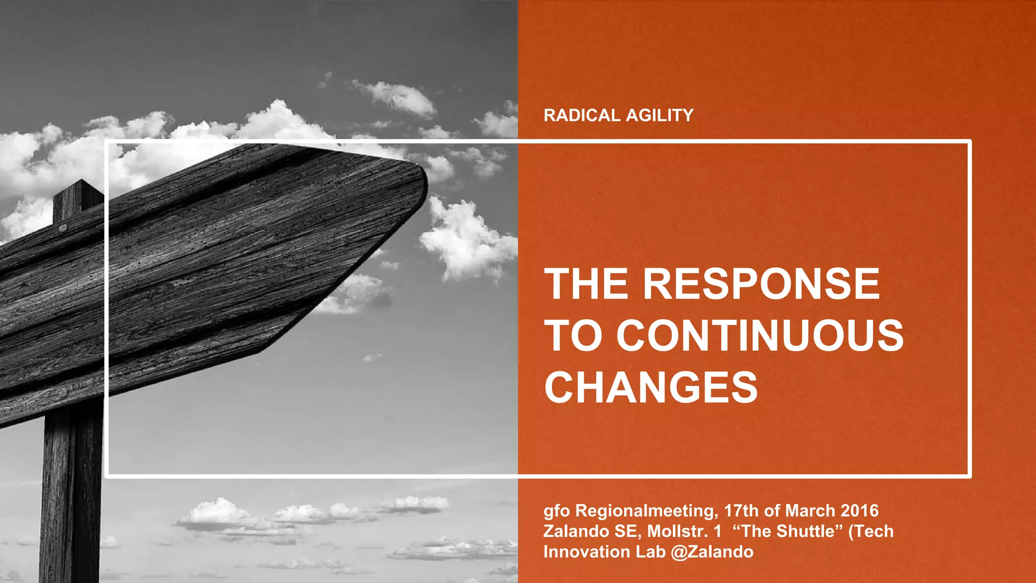 Radical agility - from command & control to purpose, autonomy & mastery ...