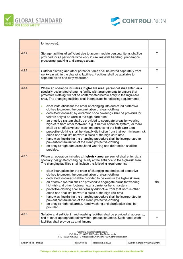 Audit Report 2015 - BRC