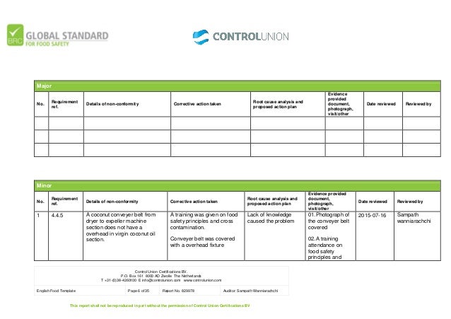 Audit Report 2015 - BRC