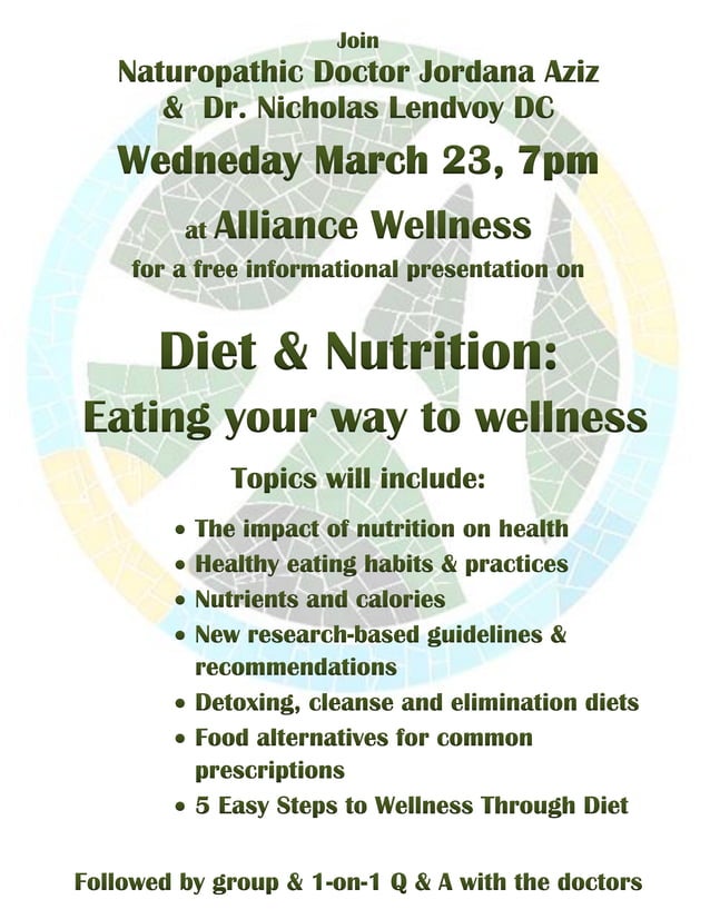 diet and nutrition poster for alliance | PDF