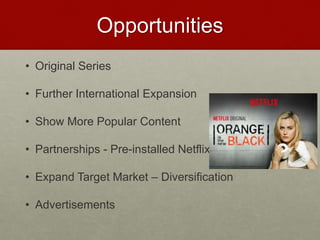 NETFLIX- swot pest porter v3 | PPTX